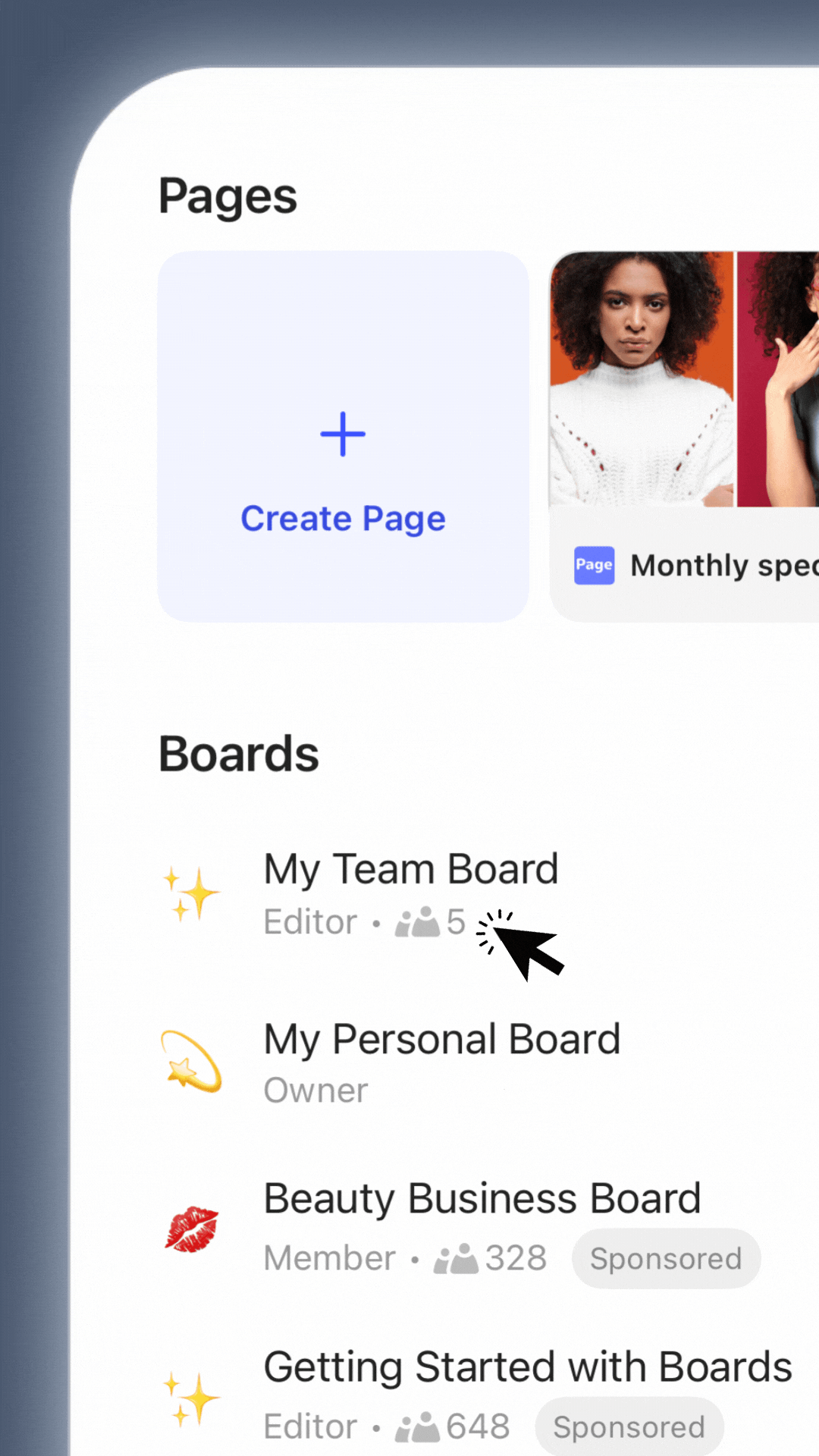Identifying a Shared Board – Boards Help Center